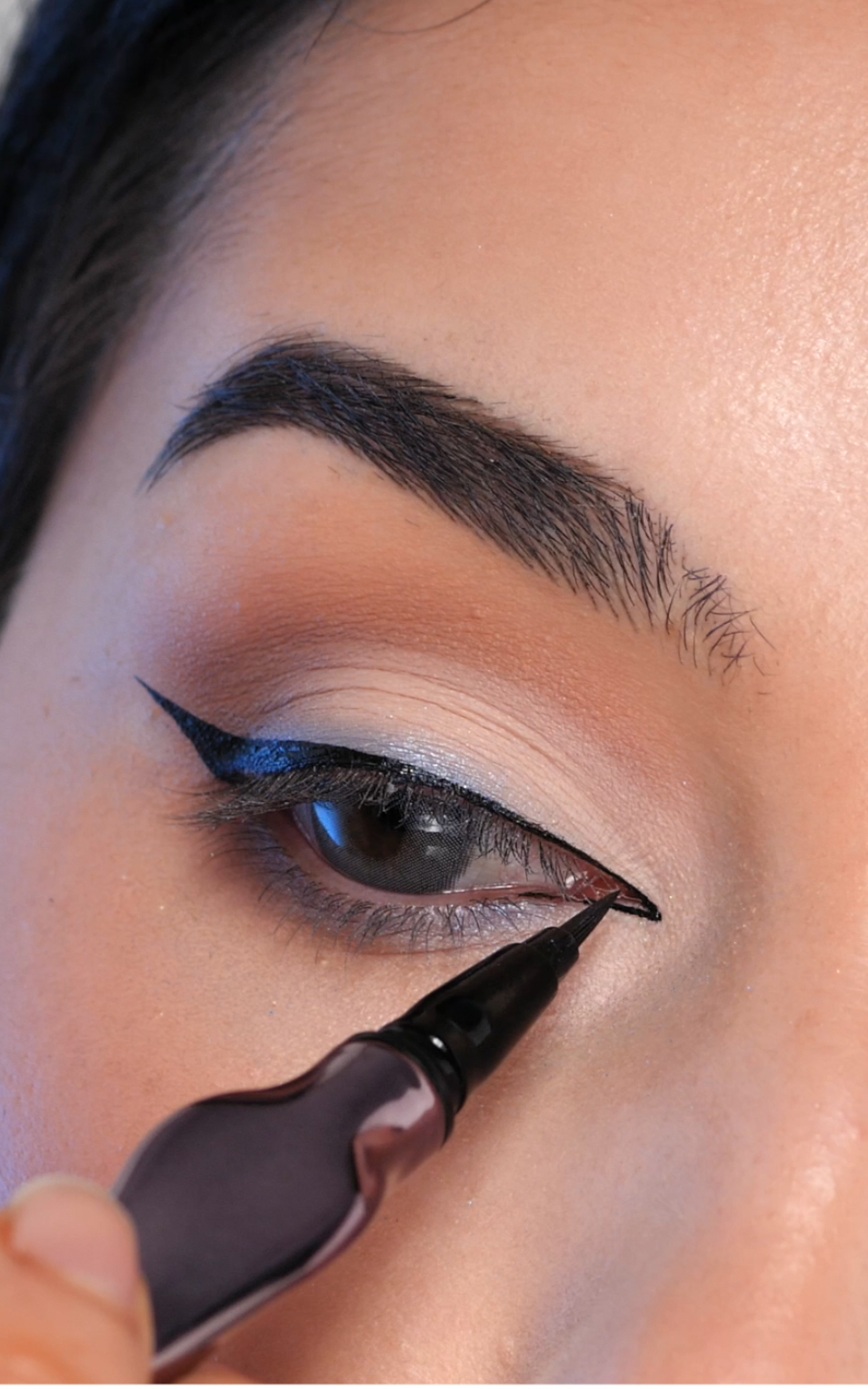 How to Apply Inner Corner Winged Eyeliner - AshleyKaylaMakeup